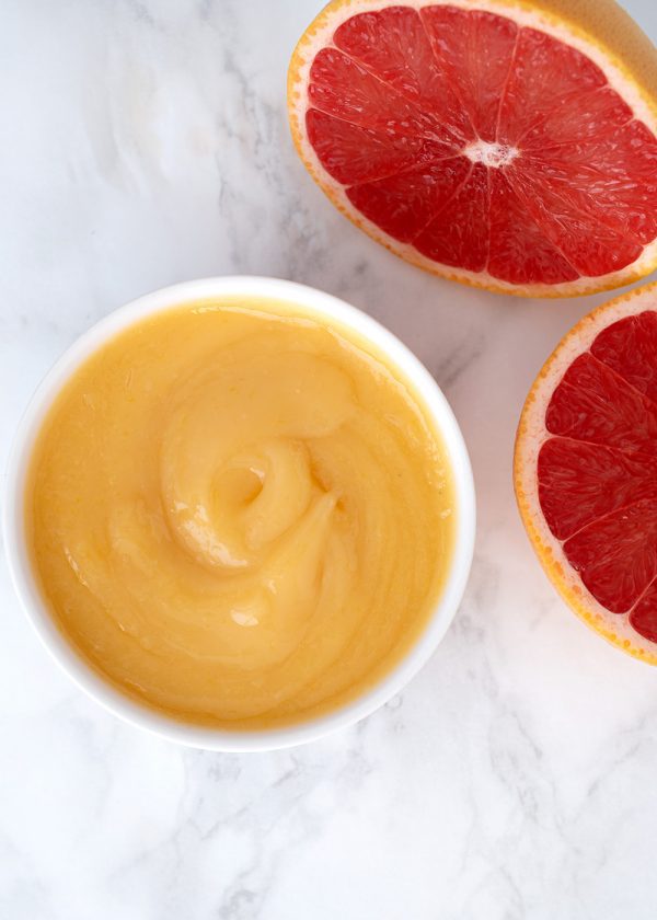 Grapecurd - opskrift på lækker curd lavet af pink grapefrugt