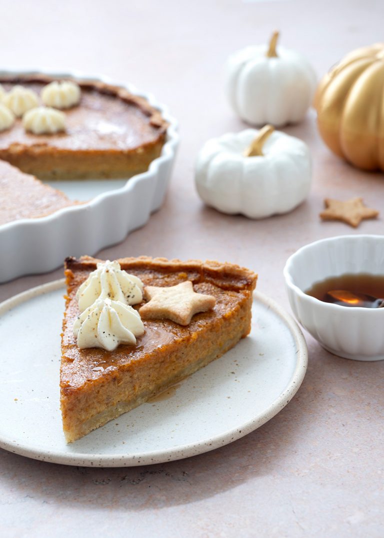 Græskartærte - super god opskrift på amerikansk pumpkin pie