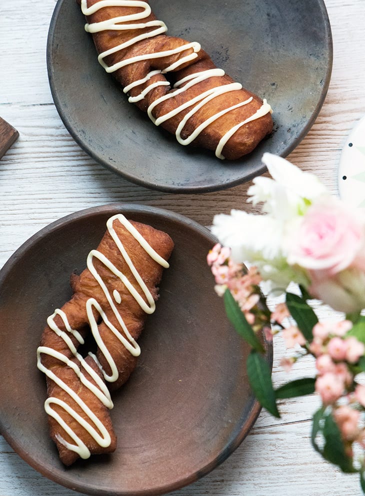 Norske Klejner med citronglasur - Opskrift på bløde store klejner