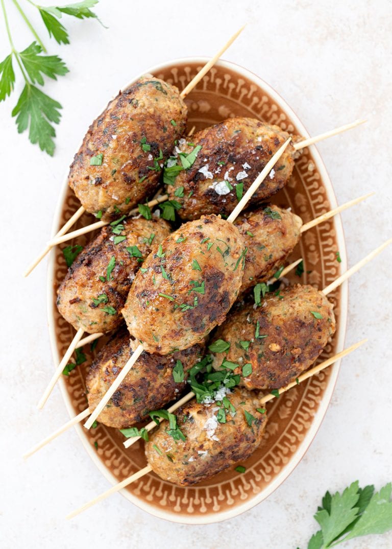 Kofta - nem opskrift på de lækre krydrede koftas grillspyd