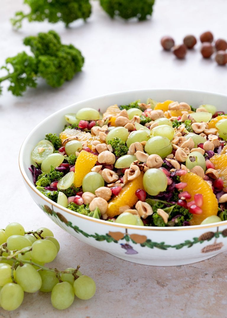 Salat med kål og appelsin til jul og vinter - opskrift